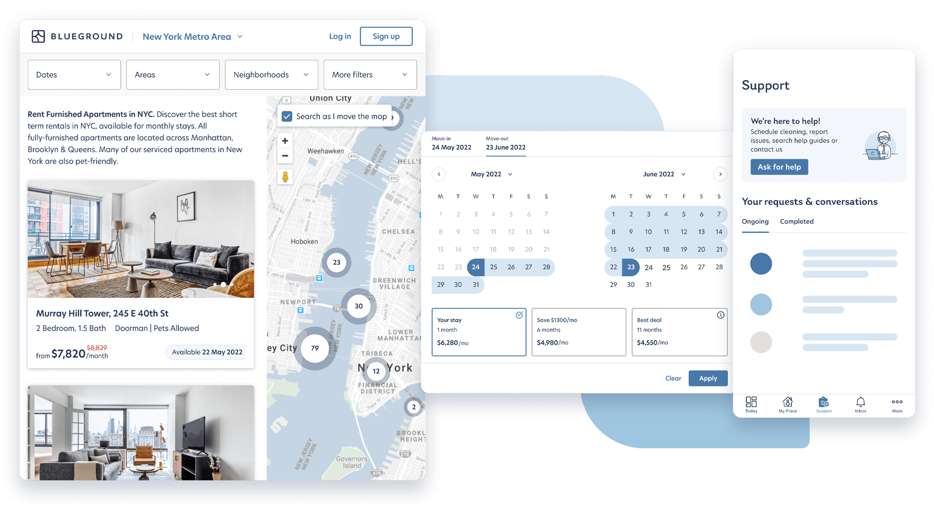 Blueground | Flexible Furnished Apartments for Rent